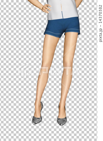 Beautiful slender legs of a woman - Stock Illustration [14370382] - PIXTA