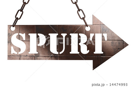 spurt word on metal pointerのイラスト素材 [14474993] - PIXTA