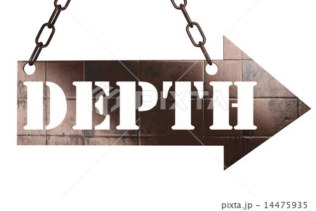 depth word on metal pointerのイラスト素材 [14475935] - PIXTA