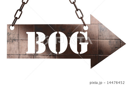 bog word on metal pointerのイラスト素材 [14476452] - PIXTA