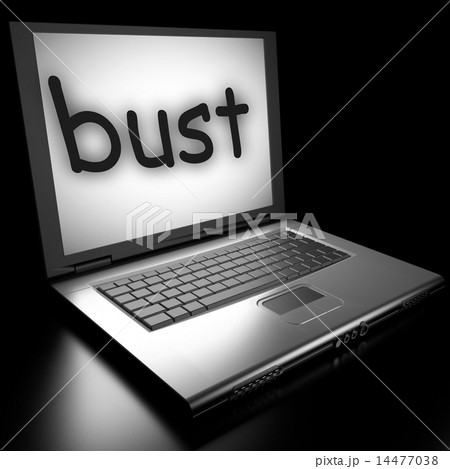 bust word on laptopのイラスト素材 [14477038] - PIXTA