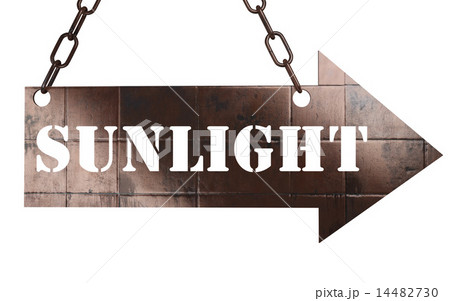 sunlight word on metal pointerのイラスト素材 [14482730] - PIXTA