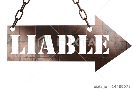 liable word on metal pointerのイラスト素材 [14489075] - PIXTA