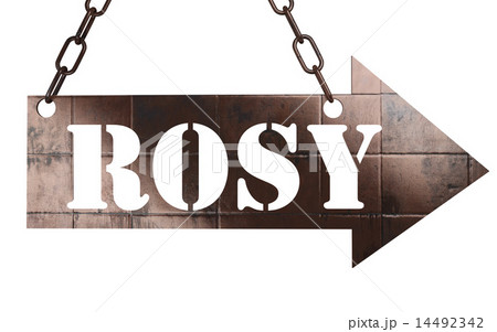 rosy word on metal pointerのイラスト素材 [14492342] - PIXTA