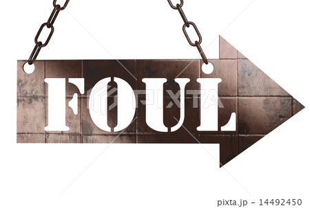 foul word on metal pointerのイラスト素材 [14492450] - PIXTA