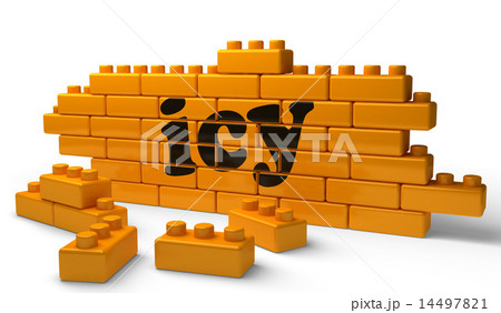 icy word on yellow brick wallのイラスト素材 [14497821] - PIXTA