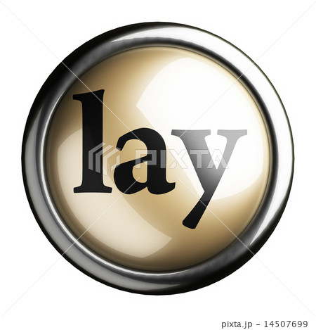 lay word on isolated buttonのイラスト素材 [14507699] - PIXTA