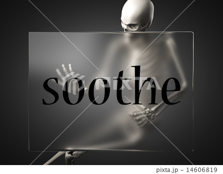 soothe word on glass and skeletonのイラスト素材 [14606819] - PIXTA