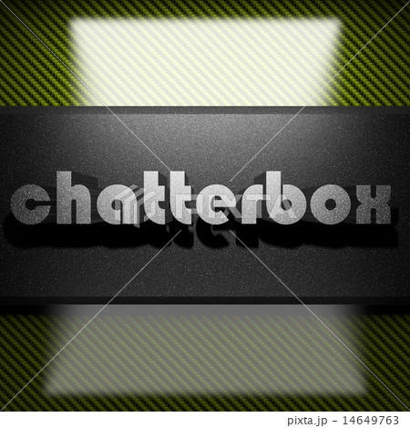 chatterbox word of iron on carbonのイラスト素材 [14649763] - PIXTA