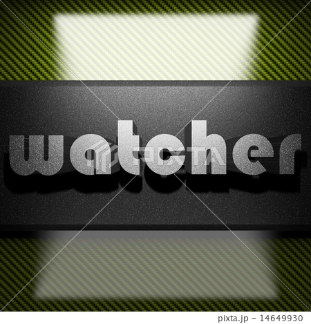 watcher word of iron on carbonのイラスト素材 [14649930] - PIXTA