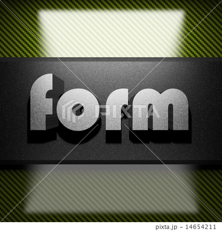 form word of iron on carbonのイラスト素材 [14654211] - PIXTA