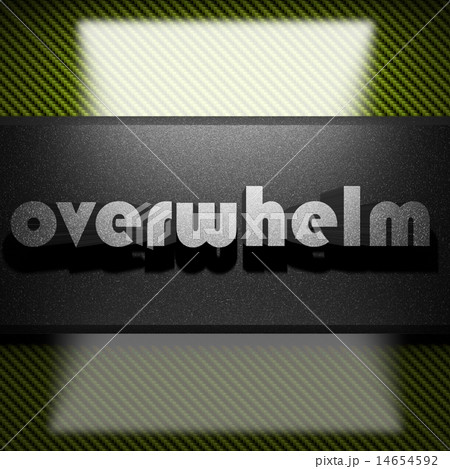 overwhelm word of iron on carbonのイラスト素材 [14654592] - PIXTA