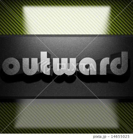 outward word of iron on carbonのイラスト素材 [14655025] - PIXTA