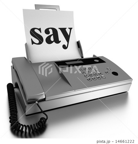 say word printed on faxのイラスト素材 [14661222] - PIXTA