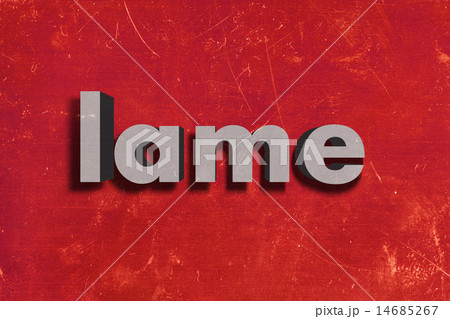 lame word on red wallのイラスト素材 [14685267] - PIXTA
