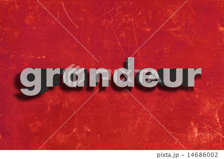 grandeur word on red wallのイラスト素材 [14686002] - PIXTA