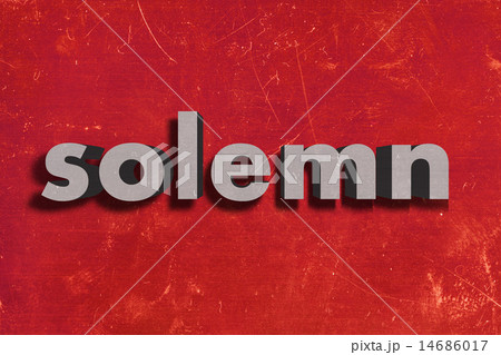 solemn word on red wallのイラスト素材 [14686017] - PIXTA