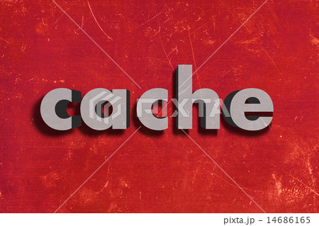 cache word on red wallのイラスト素材 [14686165] - PIXTA