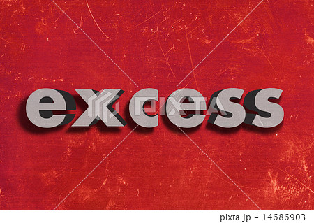 excess word on red wallのイラスト素材 [14686903] - PIXTA