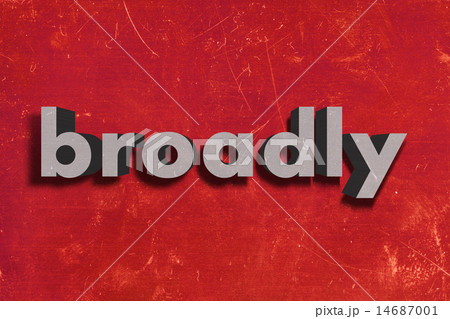 broadly word on red wallのイラスト素材 [14687001] - PIXTA