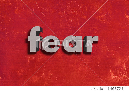 fear word on red wallのイラスト素材 [14687234] - PIXTA