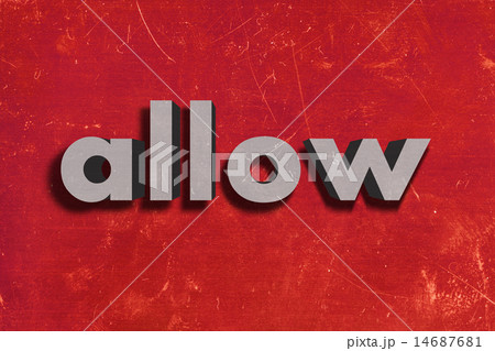 allow word on red wallのイラスト素材 [14687681] - PIXTA