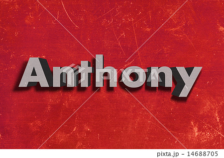Anthony word on red wallのイラスト素材 [14688705] - PIXTA