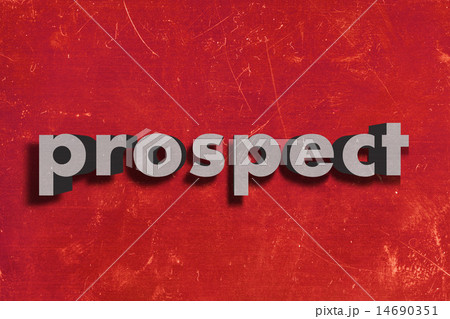 prospect word on red wallのイラスト素材 [14690351] - PIXTA