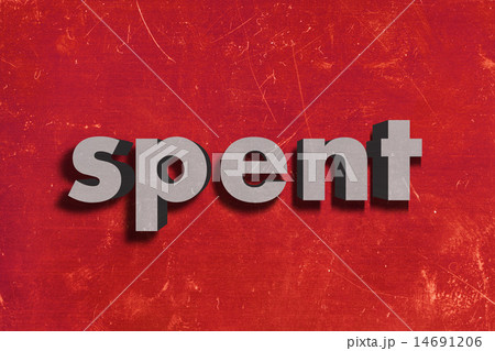 spent word on red wallのイラスト素材 [14691206] - PIXTA
