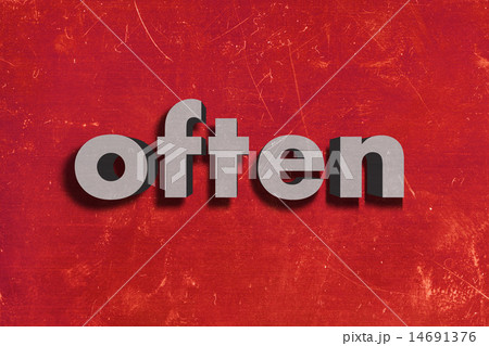 often word on red wallのイラスト素材 [14691376] - PIXTA