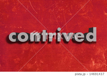 contrived word on red wallのイラスト素材 [14691437] - PIXTA