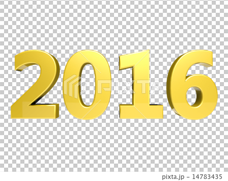 3D 2016 numbers - Stock Illustration [14783435] - PIXTA