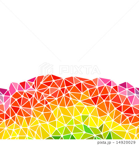 Low poly triangles bottom borderのイラスト素材 [14920029] - PIXTA