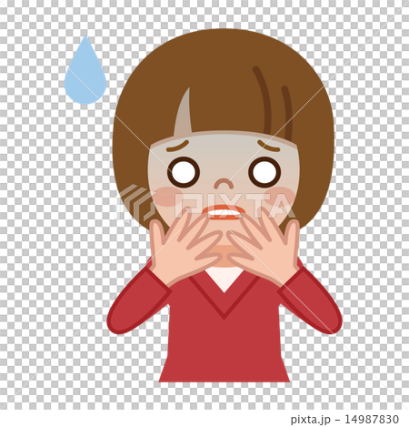 A girl with a bad face with a failure - Stock Illustration [14987830 ...