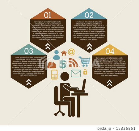 Business design over beige background vector...のイラスト素材 [15326861] - PIXTA