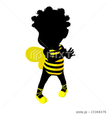 Little African American Bumble Bee Girl...のイラスト素材 [15368376] - PIXTA