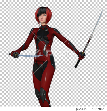 Female swordsman - Stock Illustration [15387864] - PIXTA