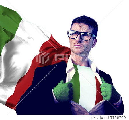 Superhero Businessman Italian Isolated Conceptの写真素材 [15526769] - PIXTA
