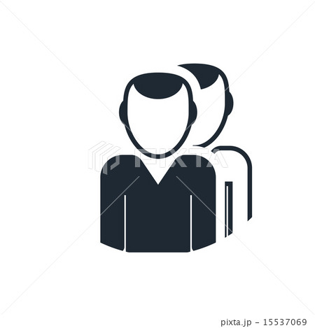2 man iconのイラスト素材 [15537069] - PIXTA