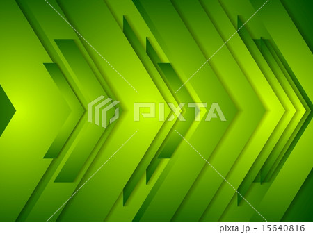Abstract vector tech background. Green arrowsのイラスト素材 [15640816] - PIXTA