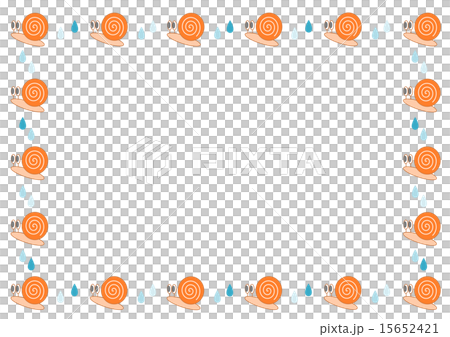 Snail frame illustration - Stock Illustration [15652421] - PIXTA