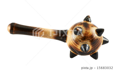 Wooden mace weapon isolated | materials | digitalstage