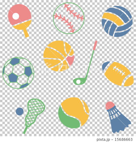 Ball game icon set - Stock Illustration [15686663] - PIXTA
