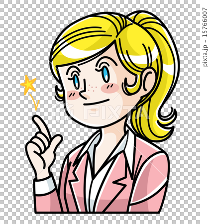 Foreigner / female / gesture - Stock Illustration [15766007] - PIXTA