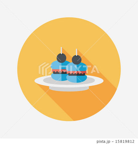 sandwich flat icon with long shadow,eps10のイラスト素材 [15819812] - PIXTA