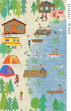 camping_003のイラスト素材 [15828539] - PIXTA