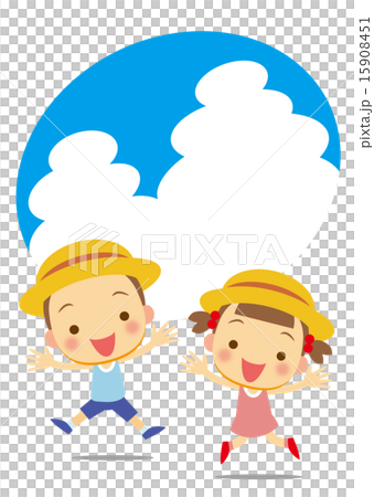 Happy Summer Vacation - Stock Illustration [15908451] - PIXTA