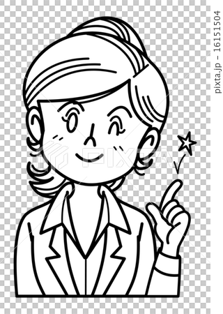 Foreigner / female / gesture - Stock Illustration [16151504] - PIXTA