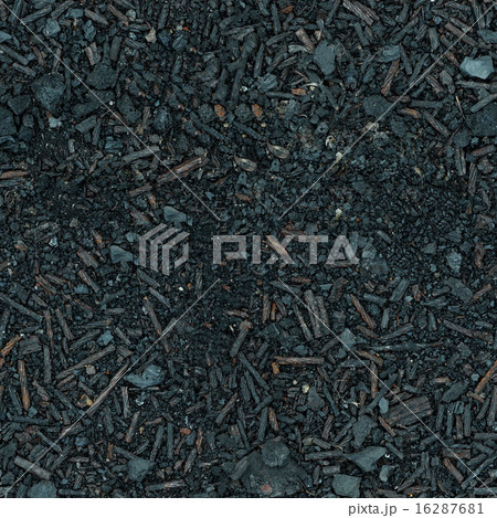 Ground covered with ash and rust, seamless textureの写真素材 [16287681] - PIXTA