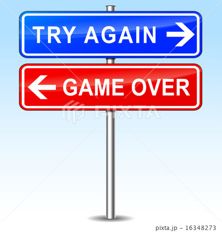 Try Again Sign